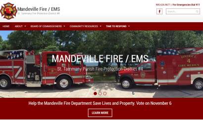 Mandeville Fire / EMS Launches Website Redesign – Mandeville Fire / EMS